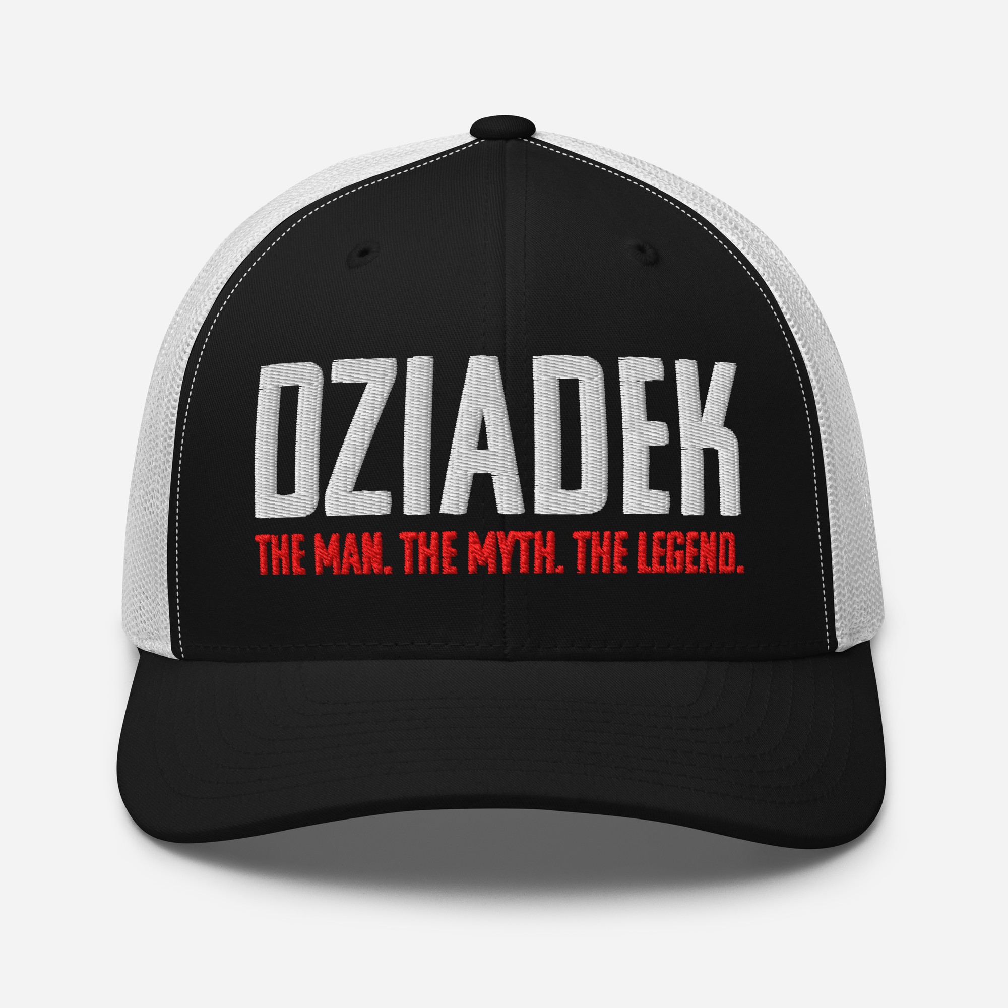 Polish Dziadek Hat – Red and White Embroidery Trucker Hat – Poland ...